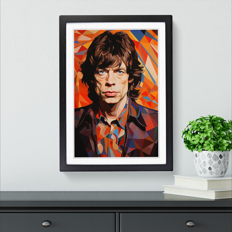 Big Box Art XYZ-FRM-V1223-4497 Mick Jagger Op - Single Picture Frame ...