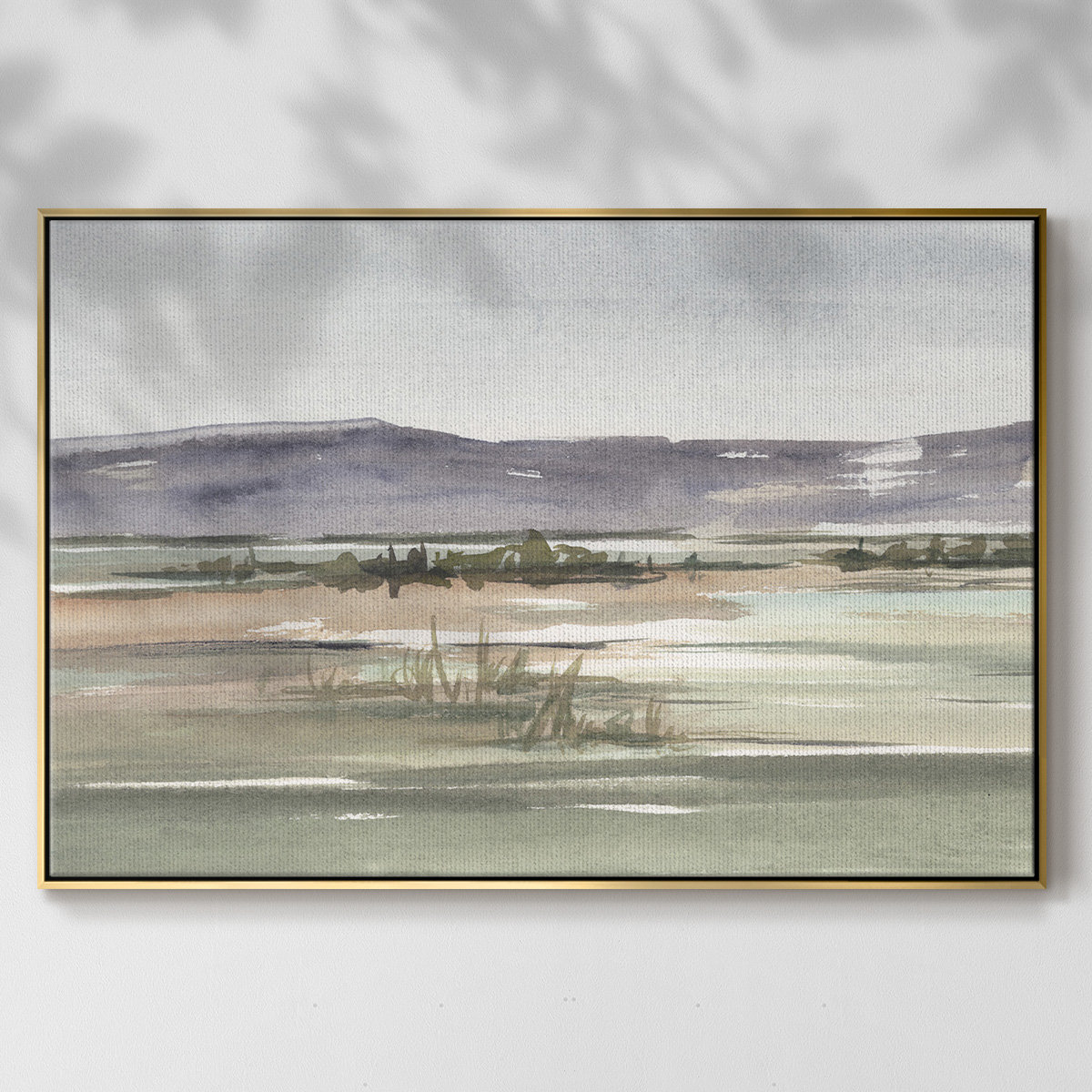 Red Barrel Studio® Muted Marsh II Premium Framed Canvas- Ready To Hang ...