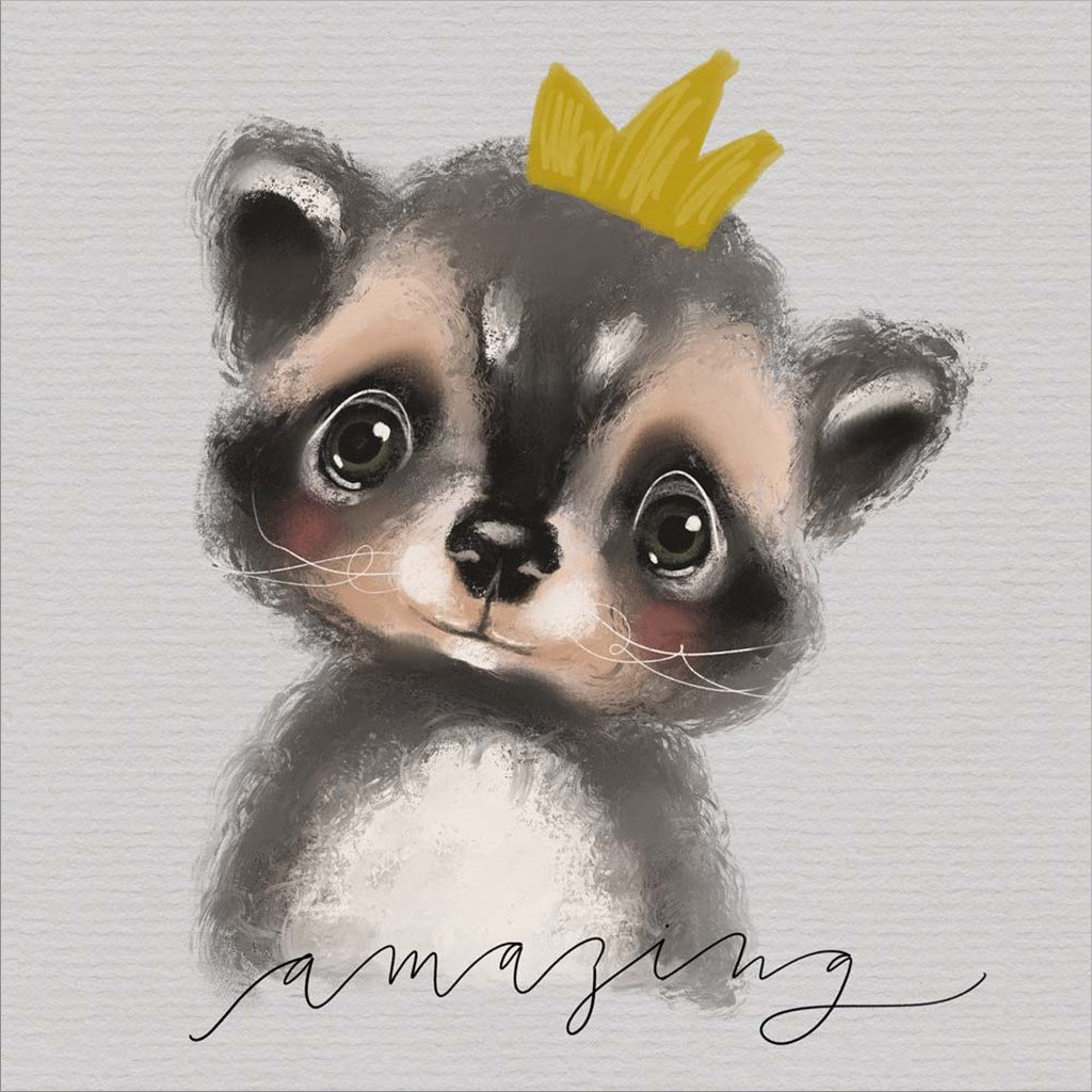 Rosalind Wheeler Amazing Raccoon By Valerie Wieners, Canvas Wall Art ...