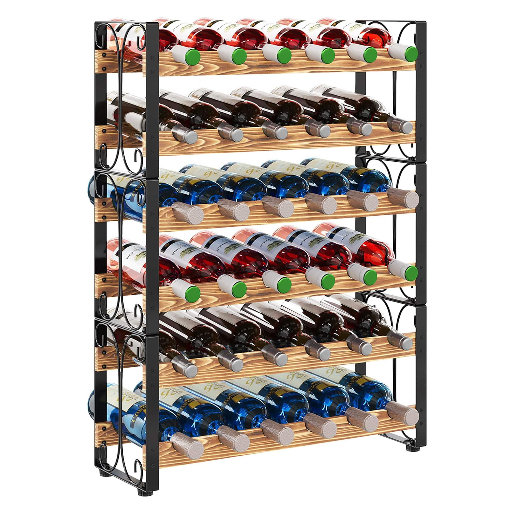 Latitude Run® Stackable Rustic 36 Bottle Wine Rack | Wayfair