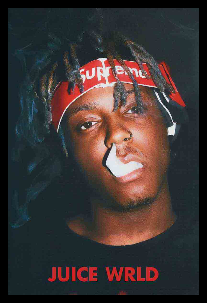 Buy Art For Less Juice Wrld Smoke Poster Paper Print Framed On Sturdy ...
