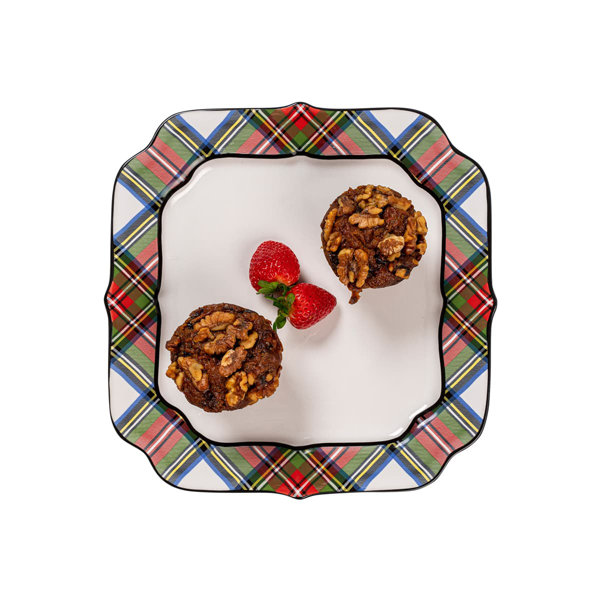 Juliska Stewart Tartan 12" Cookie Tray | Perigold