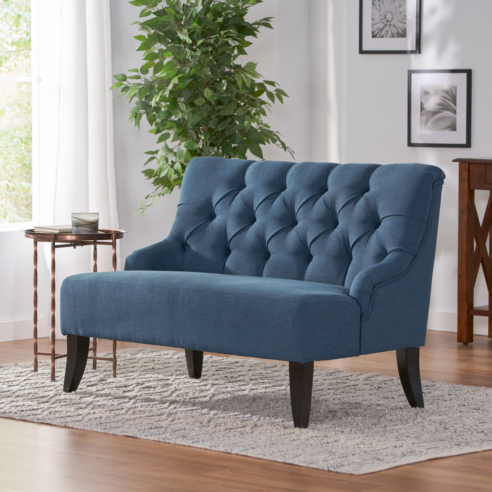 Mercer41 Nicole KD Settee, Stylish and Comfortable Upholstered Sofa ...