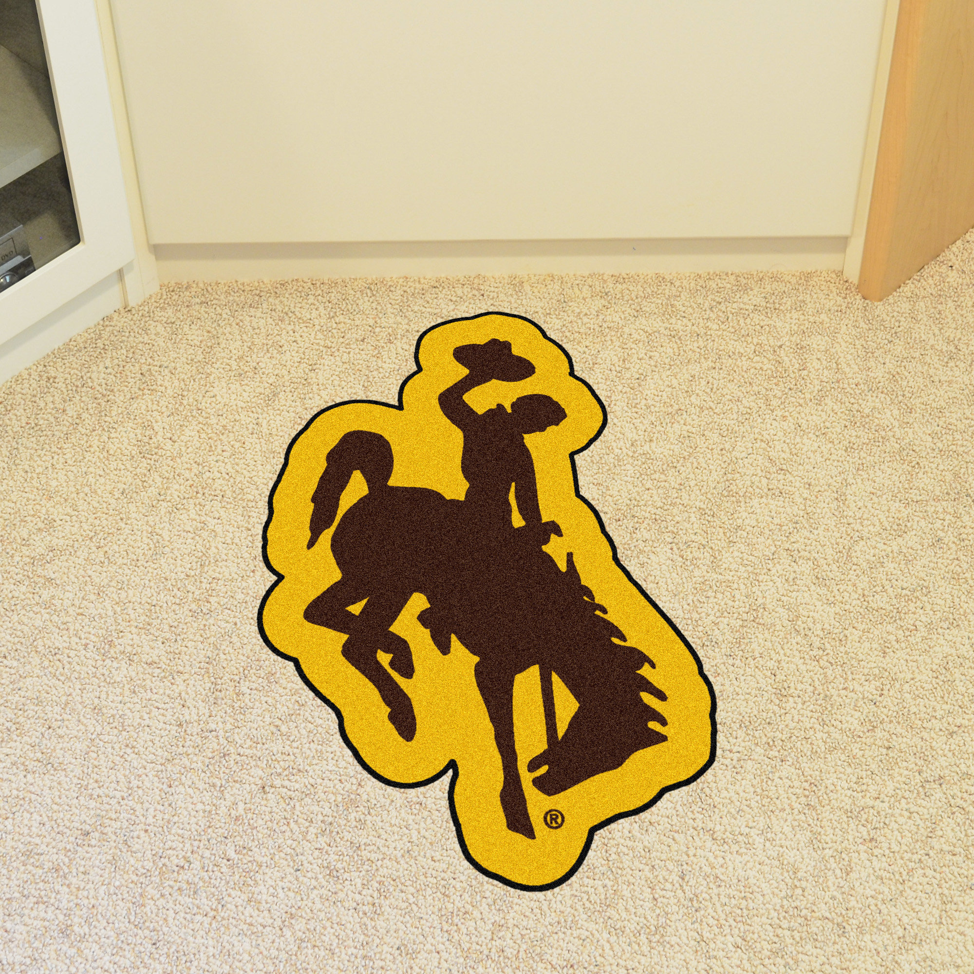 FANMATS NCAA University of Wyoming Mascot 40 in. x 30 in. Non-Slip ...