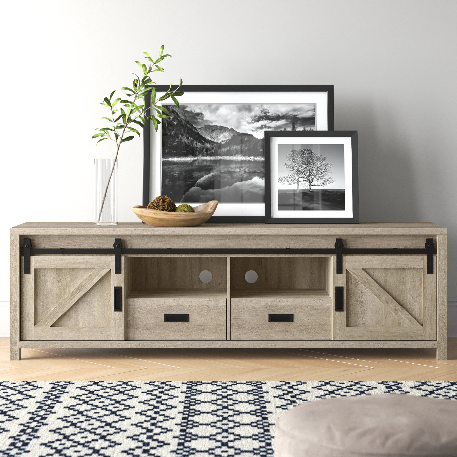 Laurel Foundry Modern Farmhouse® Francine TV Stand for TVs up to 85 ...