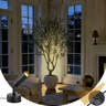 Primrue Artificial Olive Tree with Warm White Spotlight & Planter ...