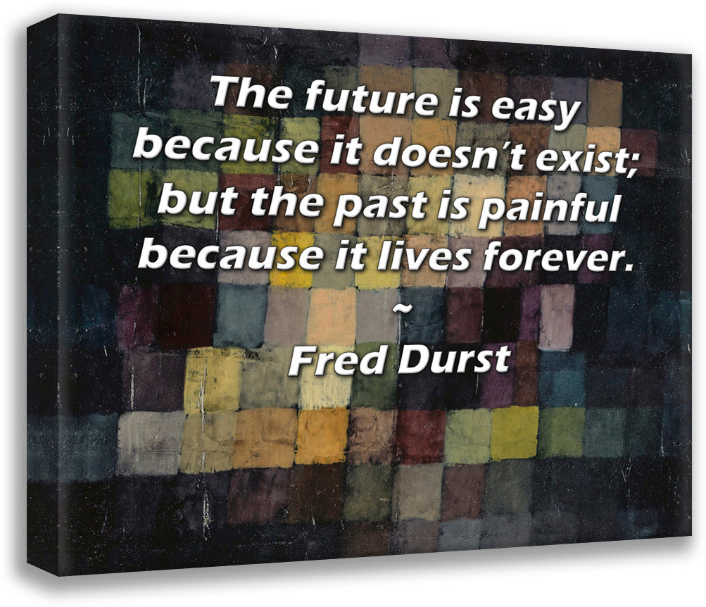 Trinx ArtsyQuotes Gallery Wrapped Canvas By Fred Durst: "The future is ...