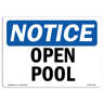 SignMission Pool Open Sign | Wayfair