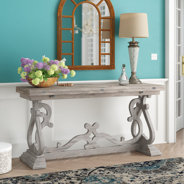 Laurel Foundry Modern Farmhouse® Caskey 60" Solid Wood Console Table ...