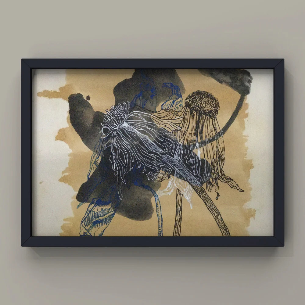 Robert Allen HO4 Inks by Jorge Alfonso Blanco - Unframed Painting | Wayfair