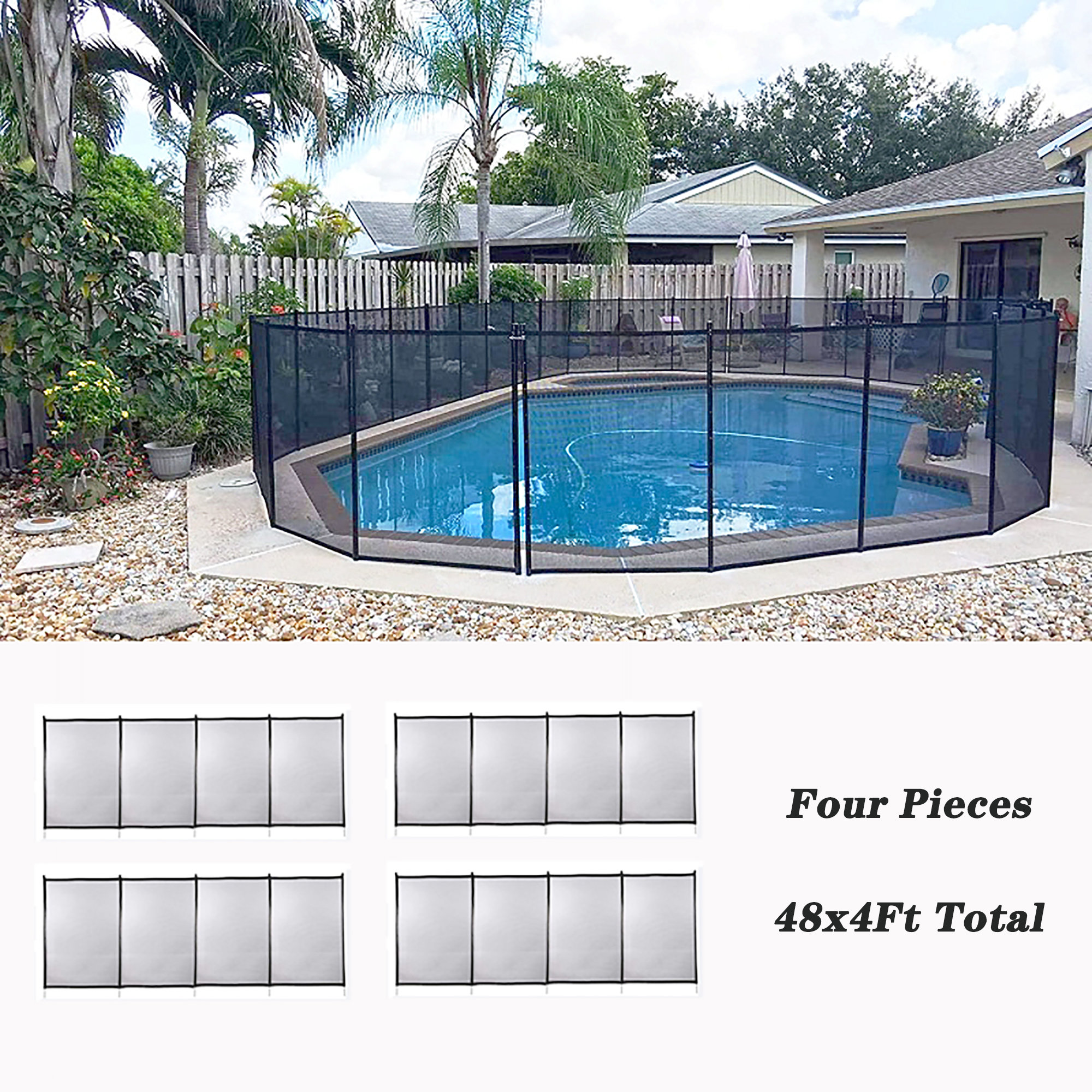 Sunny yard 4 ft. H x 12 ft. W Mesh Fencing | Wayfair