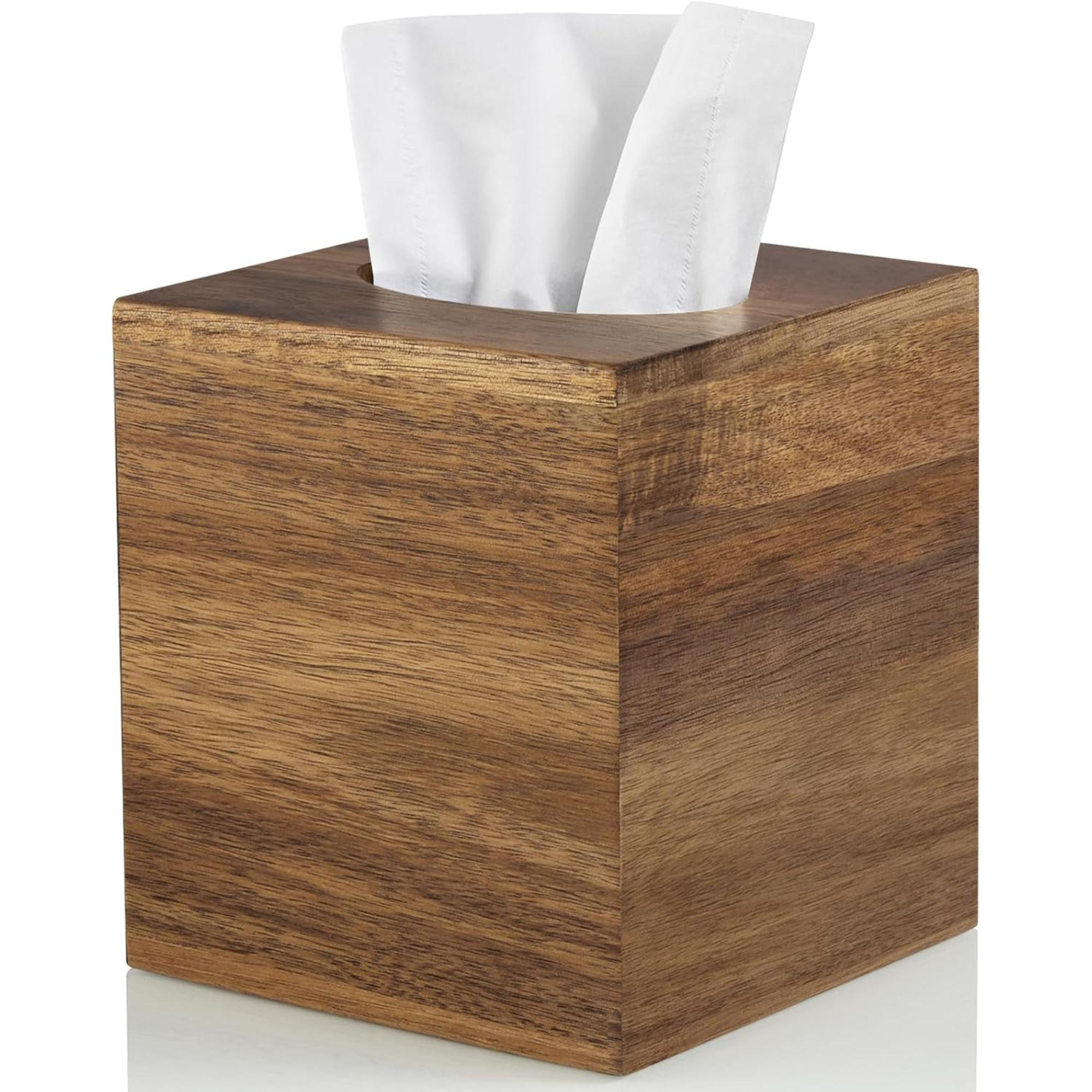 Ophelia & Co. Tissue Box Cover Square Acacia Wood Tissue Box Holder For ...