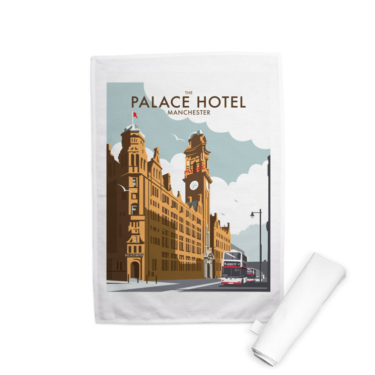 Happy Larry Palace Hotel, Manchester Tea Towel | Wayfair.co.uk