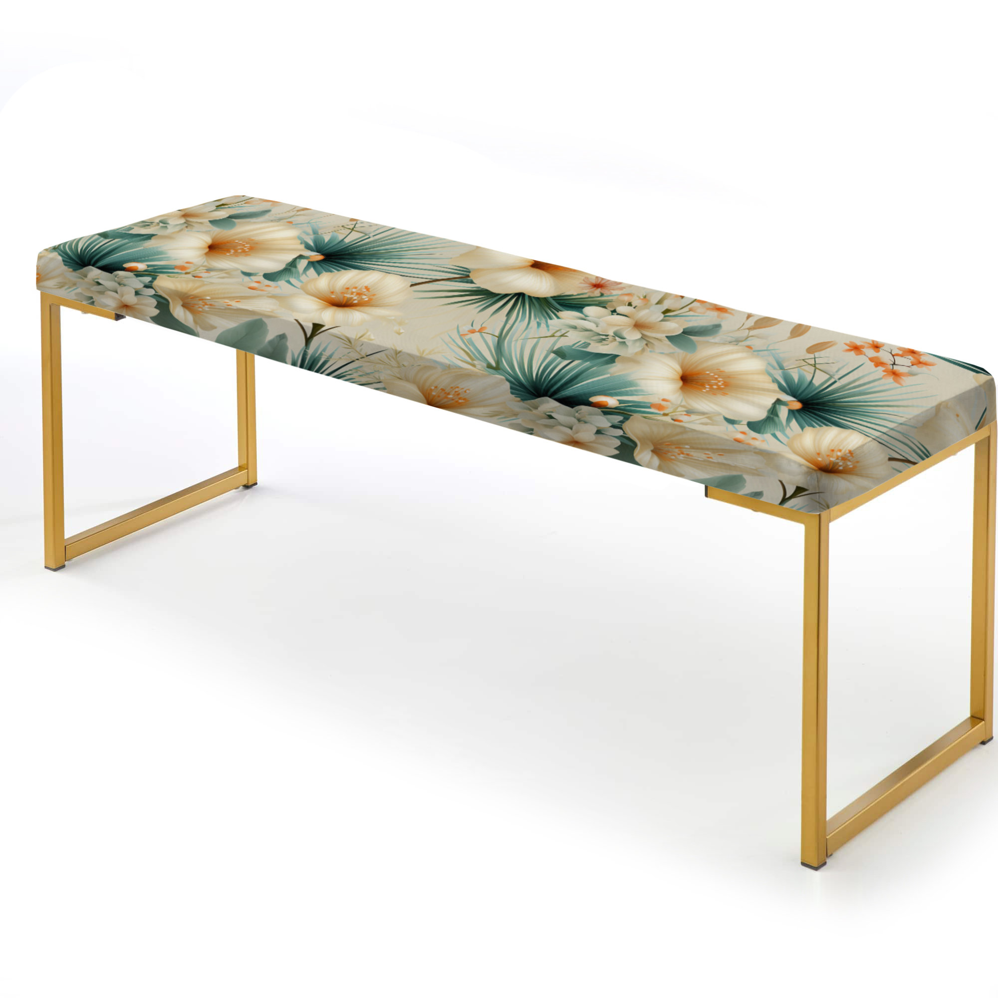 Design Art Seashell Serenity Tropical Pattern I - Coastal Upholstered ...