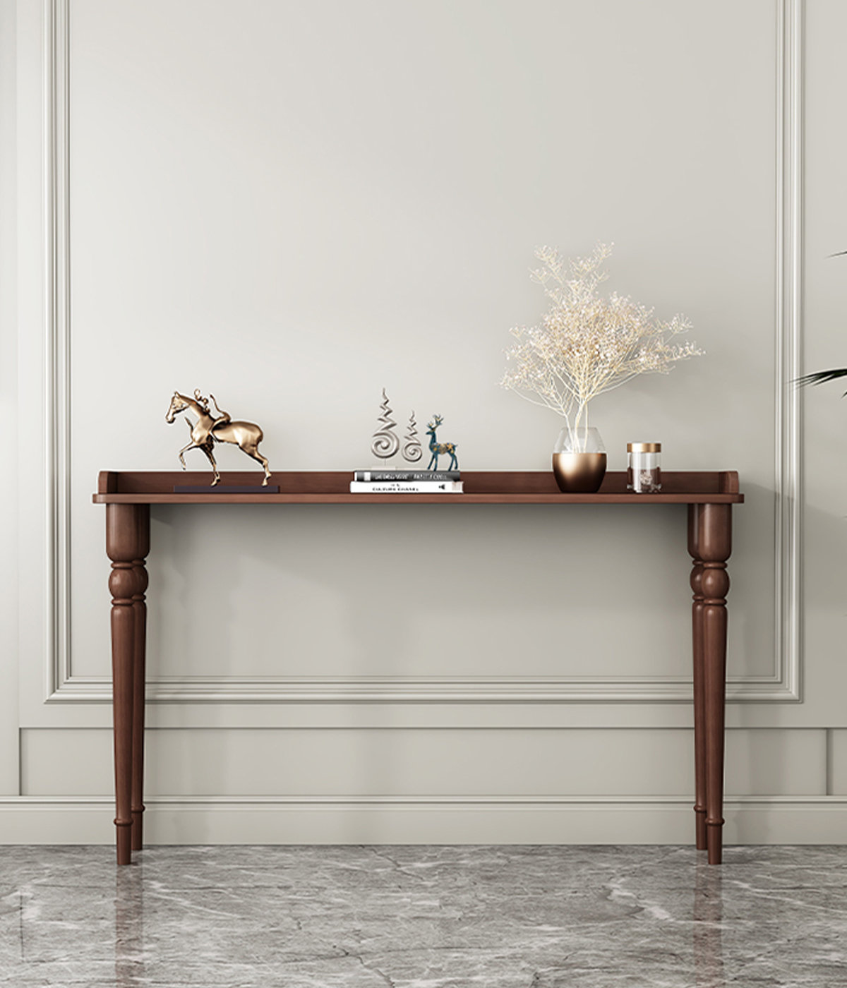 Darby Home Co French style Solid Wood Bar Table with Edging | Wayfair