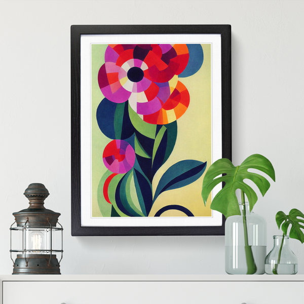 Marlow Home Co. Blohm Hydrangea Abstract Flower - Picture Frame Print ...