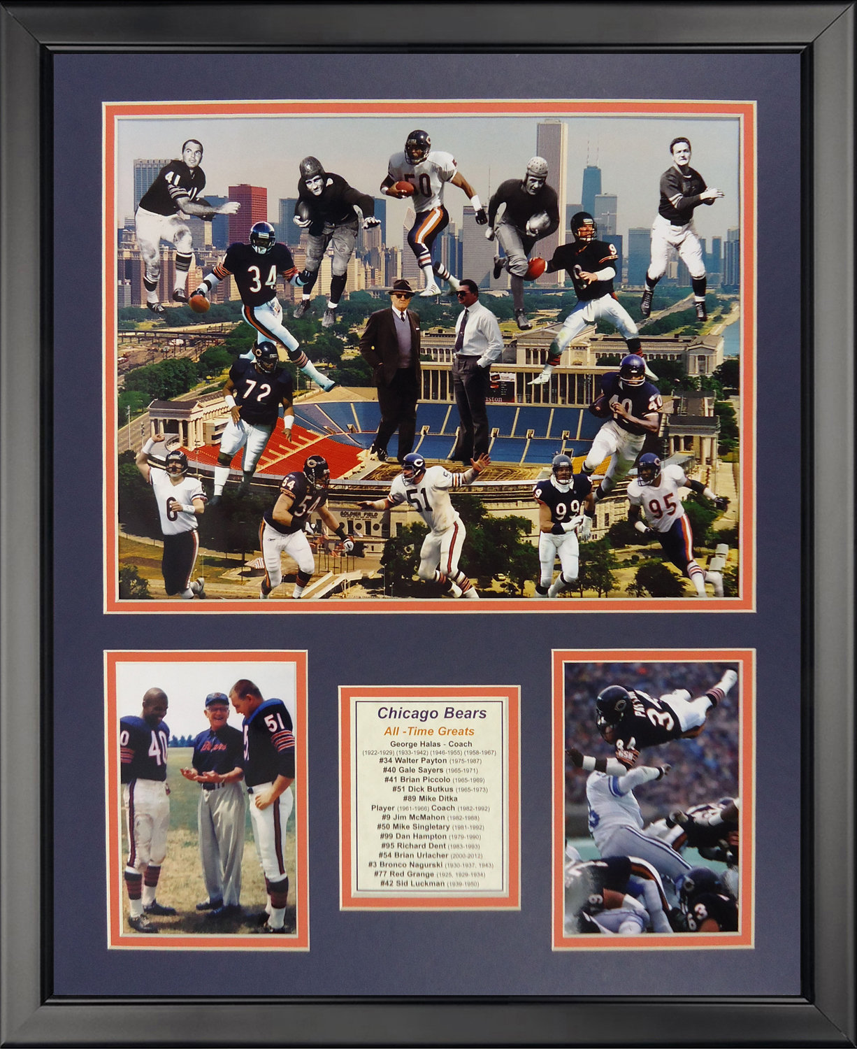 Legends Never Die NFL Chicago Bears - Bear Greats Framed Memorabili ...