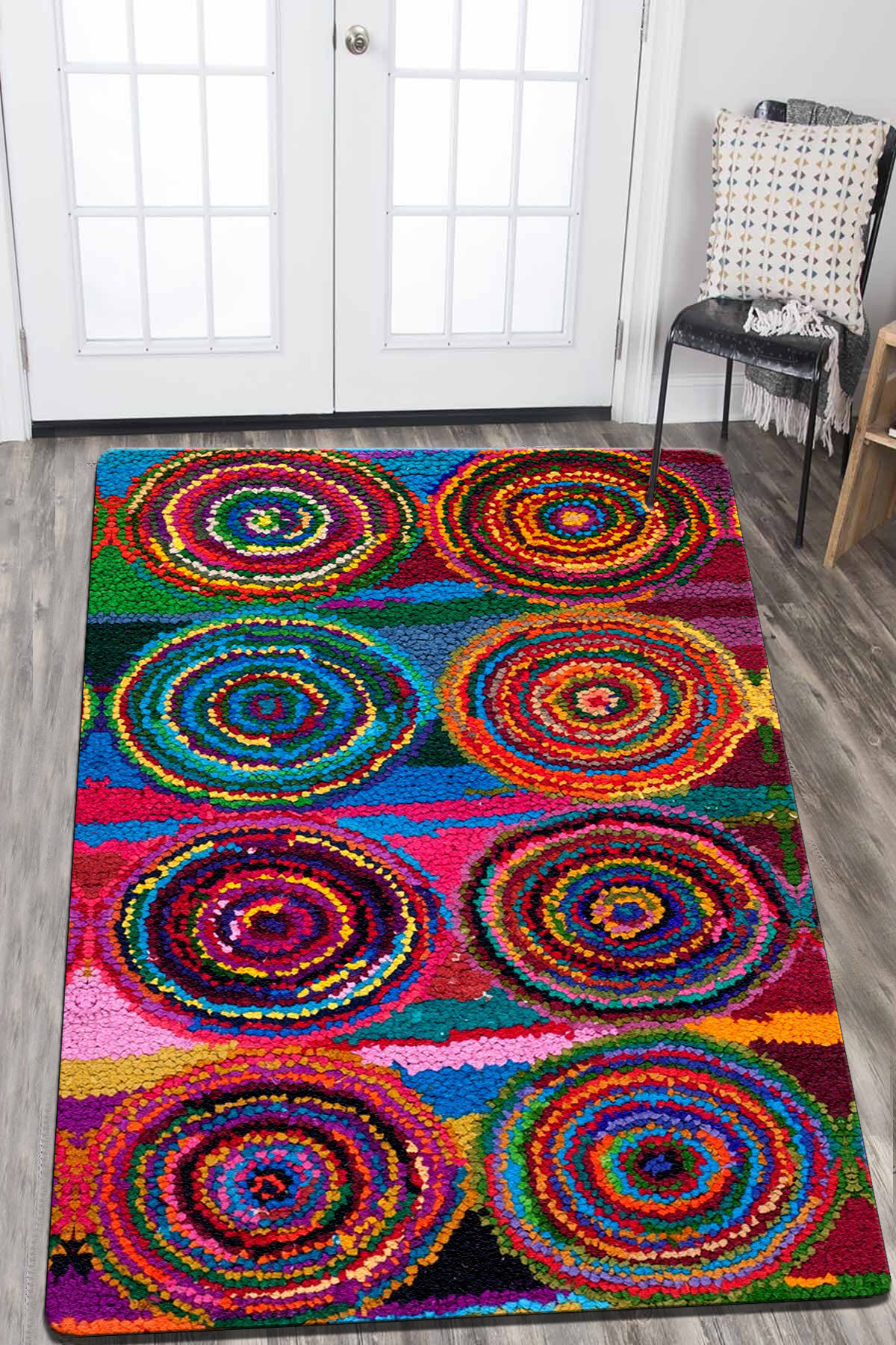 East Urban Home Natasha Machine Made Power Loomed Cotton Area Rug in ...