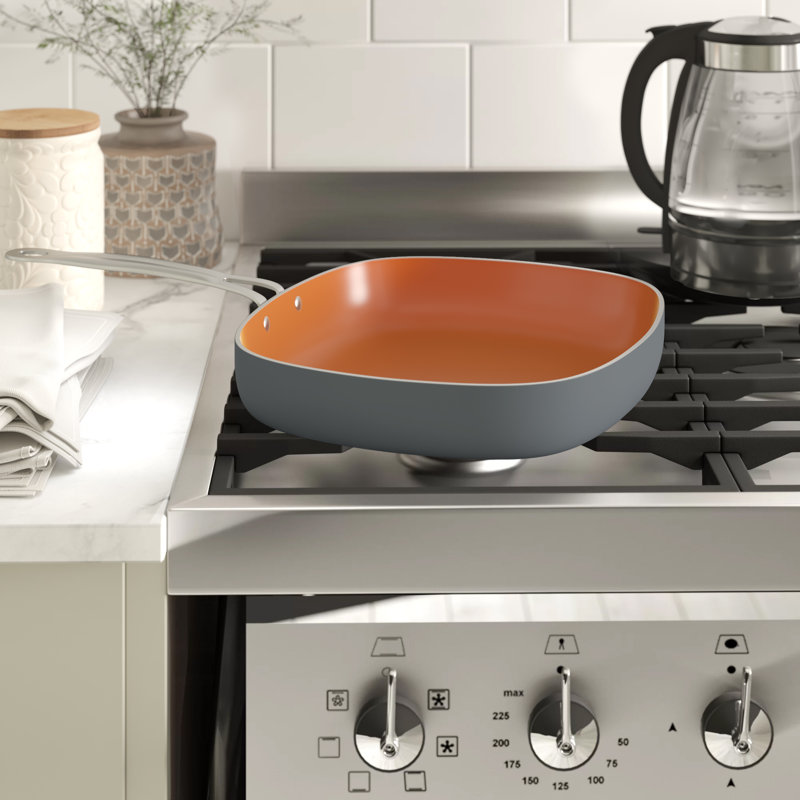 Gotham Steel Deep Square Fry Pan with Stay Cool Handle, Oven ...