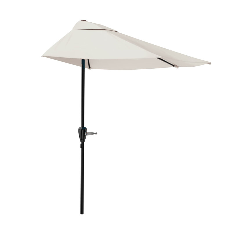 Arlmont & Co. 4.5 FT Patio Umbrella Half Umbrella | Wayfair