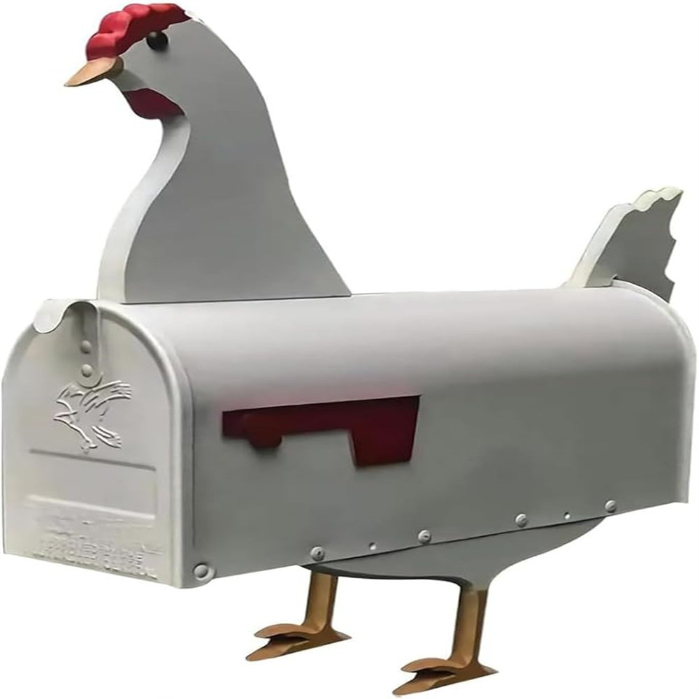 RIZPET Farm Animal Mailboxes, Creative Chick Mailbox Animals Post Box ...