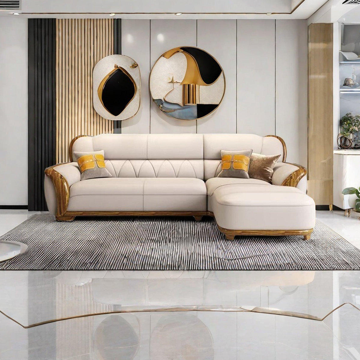 Danbenla design Modern retro light luxury sofa set | Wayfair