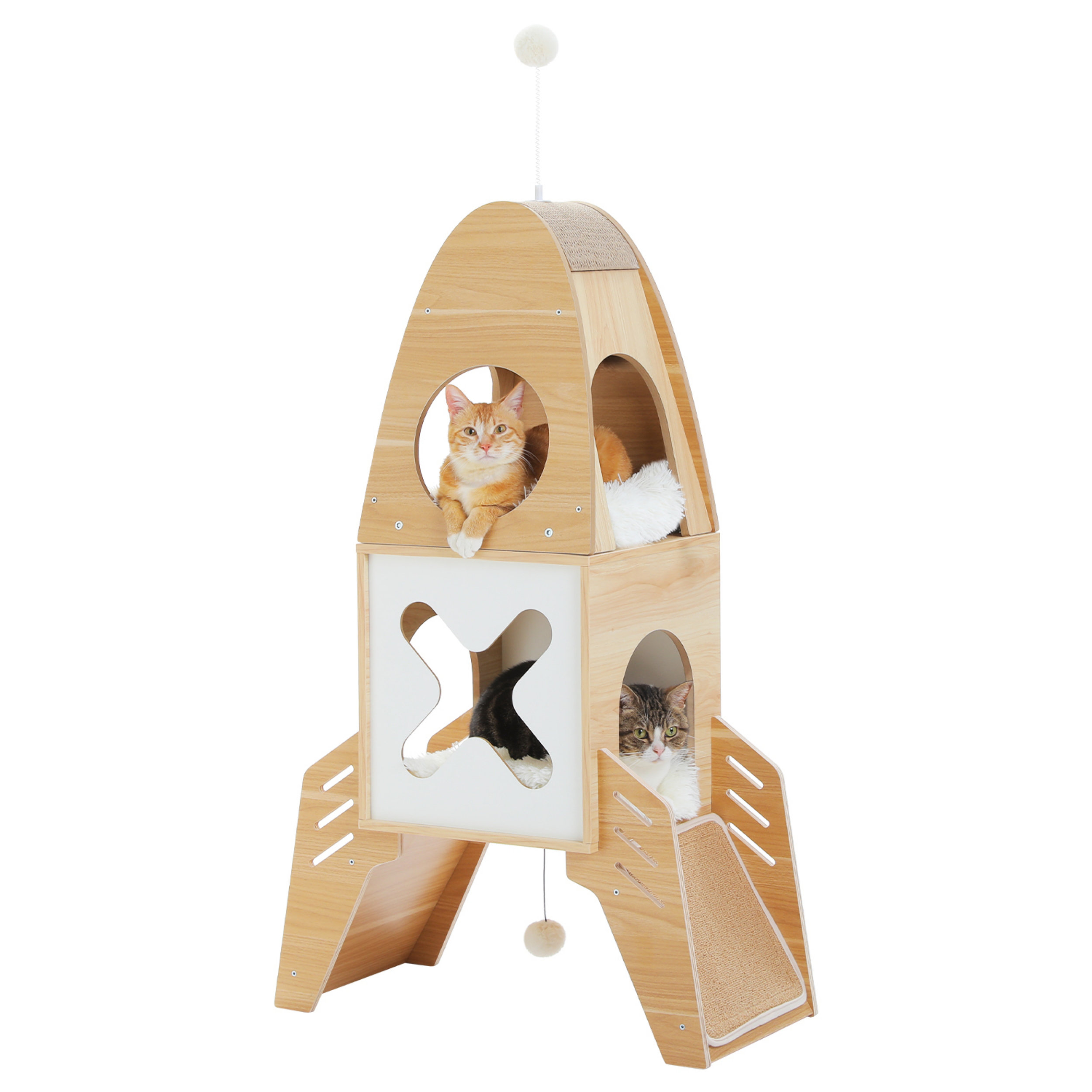 George Oliver Rocket Ship Design Cat Tree | Wayfair