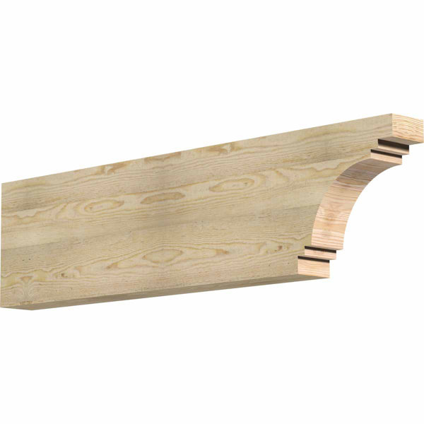 PCI Enterprises 4"W x 12"H x 48"L Pescadero Rough Sawn Rafter Tail ...