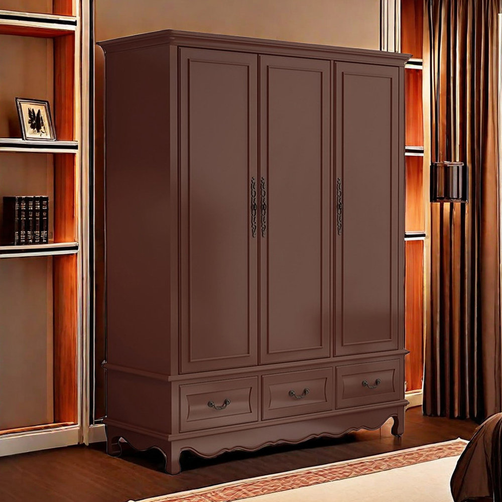 Lineyinmer American Style Country Retro Wardrobe Armoire | Wayfair