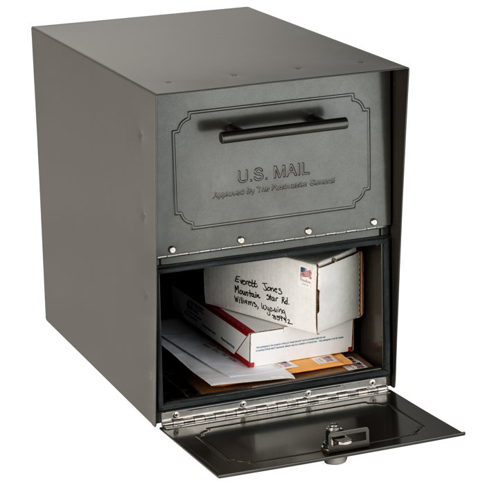 Architectural Mailboxes Oasis Classic Locking Post Mounted Mailbox ...