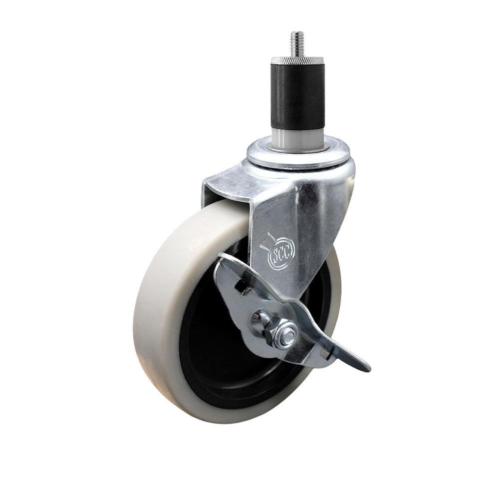 Service Caster Thermoplastic Rubber Expanding Caster with Brake | Wayfair