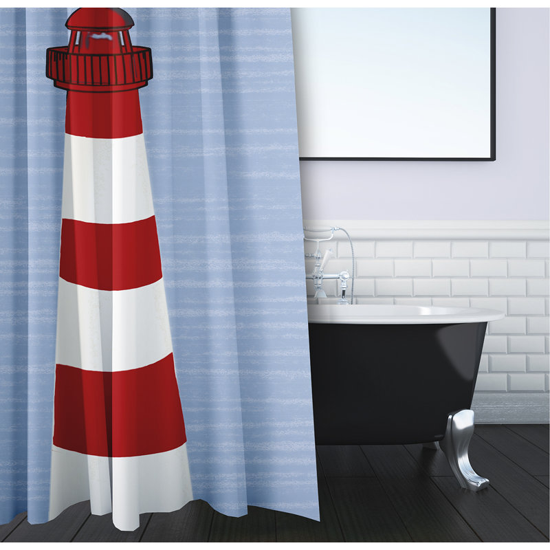 Breakwater Bay Hancock Floral Single Shower Curtain | Wayfair