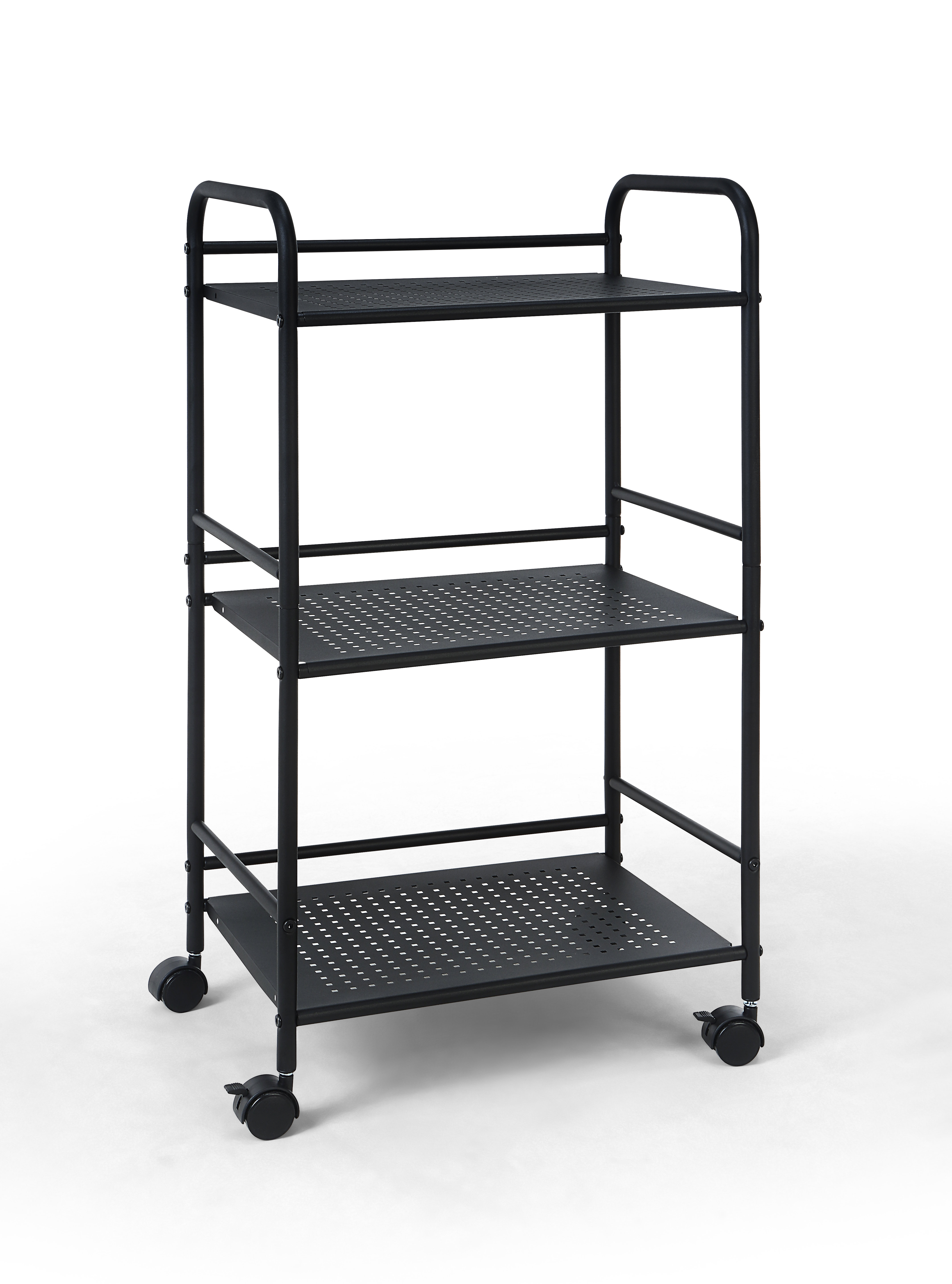 SunnyPoint Minimalist Style 3 Tier Utility Rolling Shelf Cart - Wayfair ...
