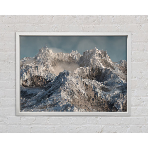 Bright Star The Snowy Cliffs Of Mordor - Single Picture Frame Art ...