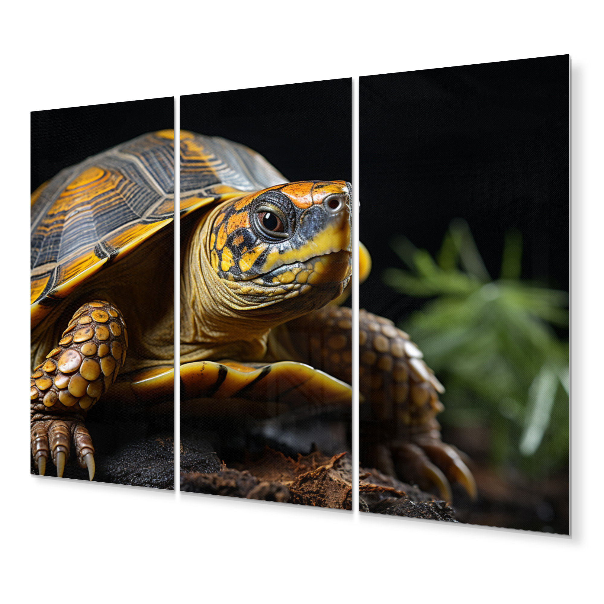 Latitude Run® Closeup Turtle Portrait I - Animals Turtle Metal Wall Art ...
