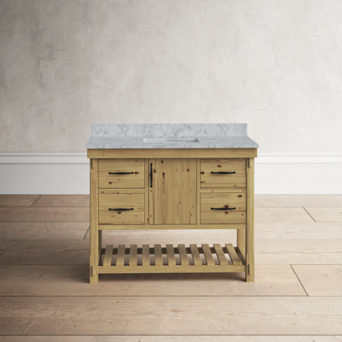 Farmhouse & Rustic Single Bathroom Vanities | Birch Lane