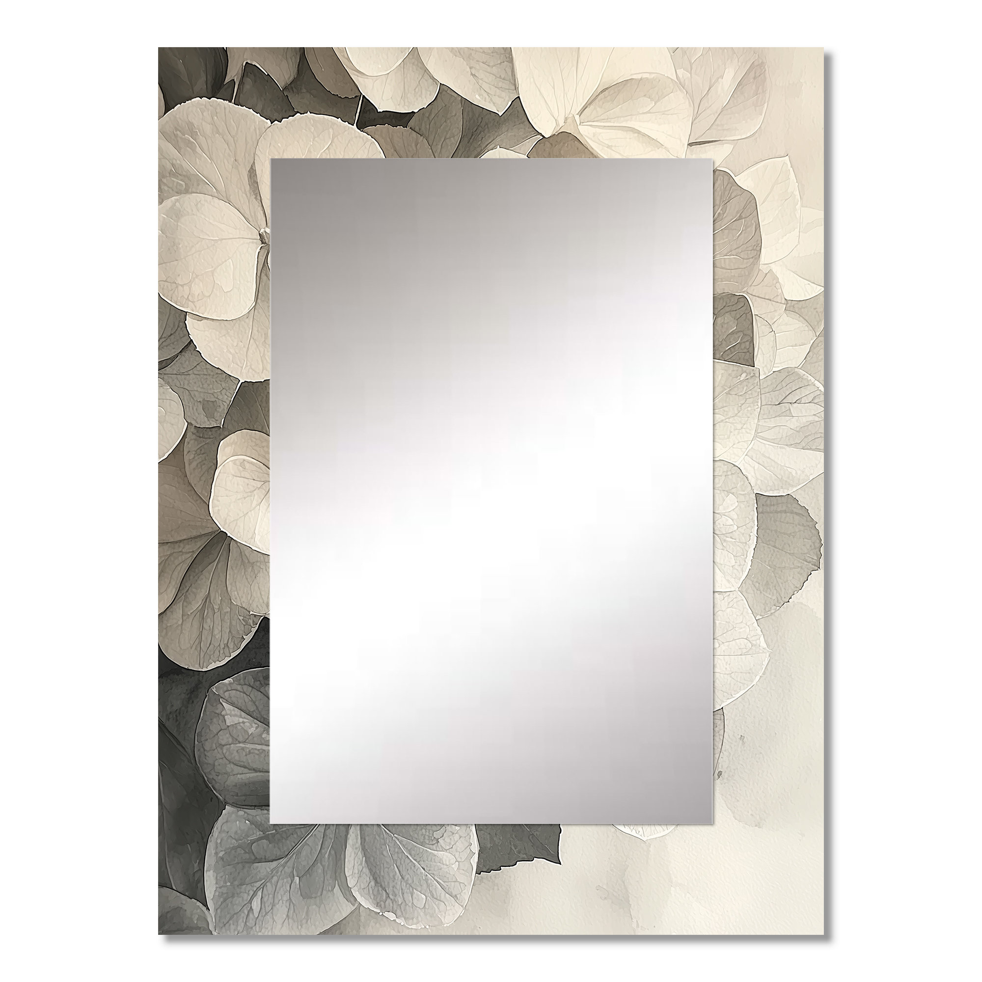 Dakota Fields Vintage Hydrangea In Monochrome I - Hydrangea Large ...