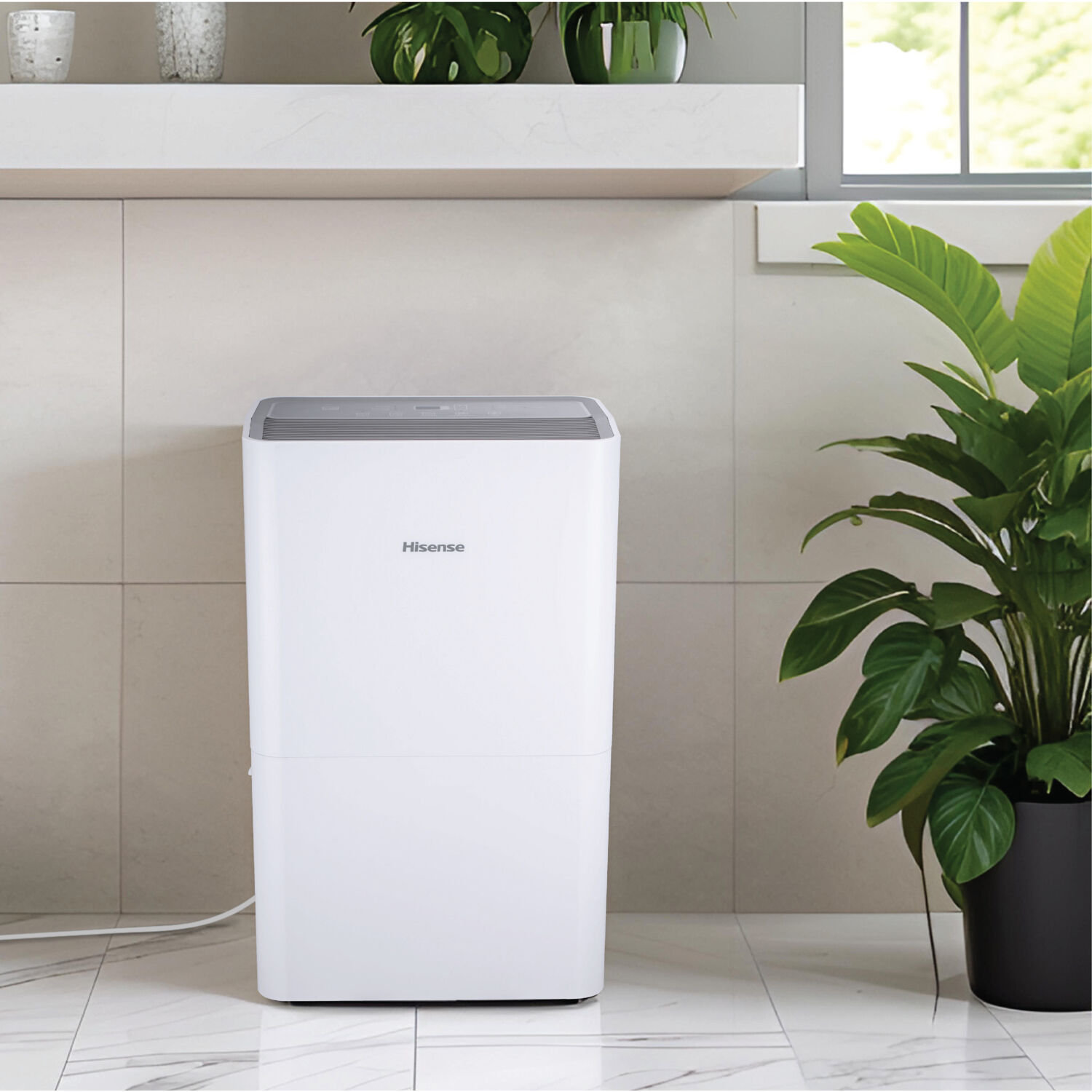 Hisense Energy Star 50-Pint Portable Dehumidifier with Auto-Shutoff and ...