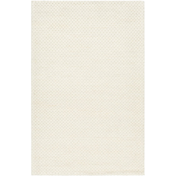 Gracie Oaks Rectangle Venette Polyester/Wool Area Rug in Cream ...