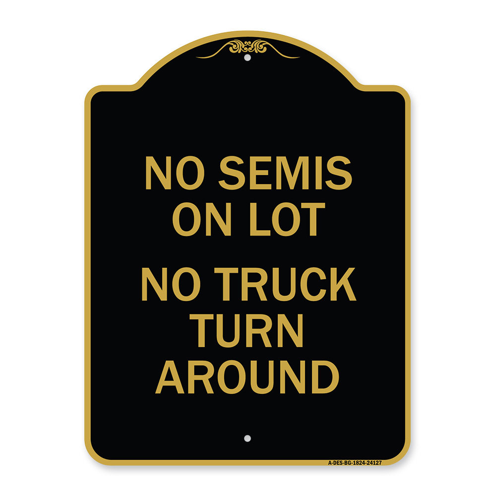 SignMission Signmission Designer Series Sign - Driveway Sign No Semis ...