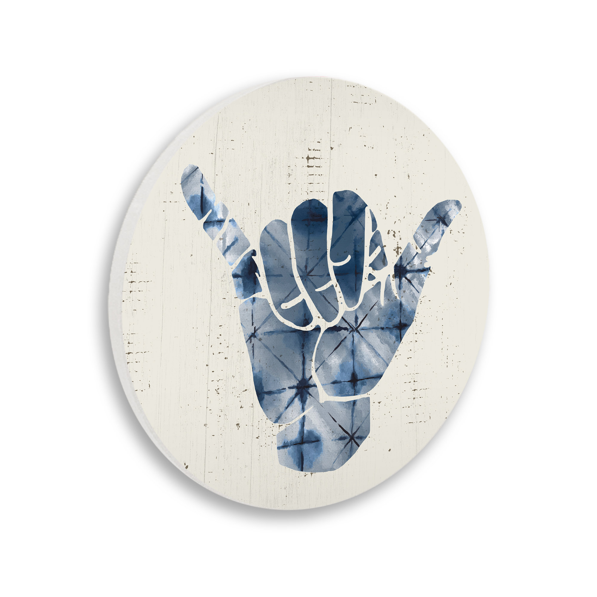 Stupell Industries Abstract Shaka Sign Surfing Hand Gesture Geometric ...