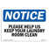 SignMission OSHA Notice - Please Help Us Keep Your Laundry Room Clean ...
