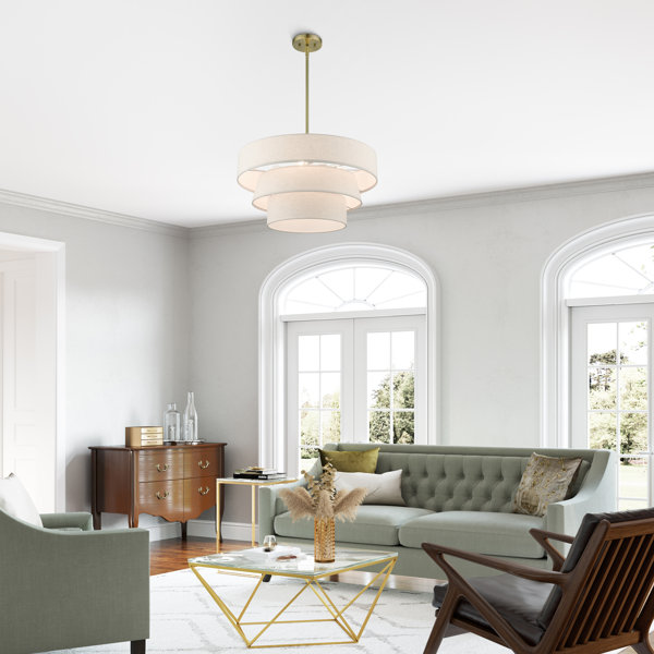 Latitude Run® Samire 4 - Light Dimmable Drum Chandelier & Reviews | Wayfair