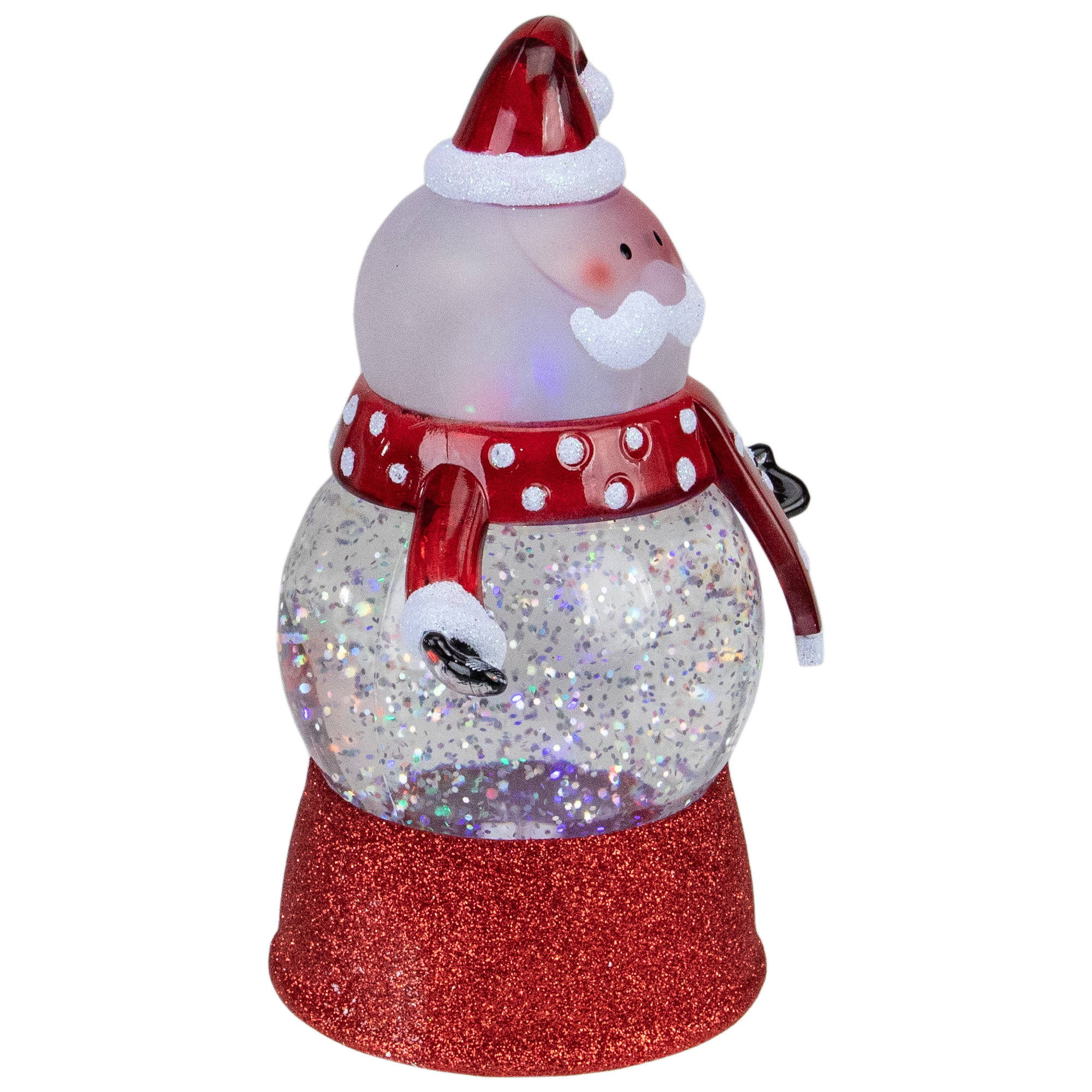 Northlight Seasonal 5.75 LED Lighted Santa Claus Christmas Snow Globe ...