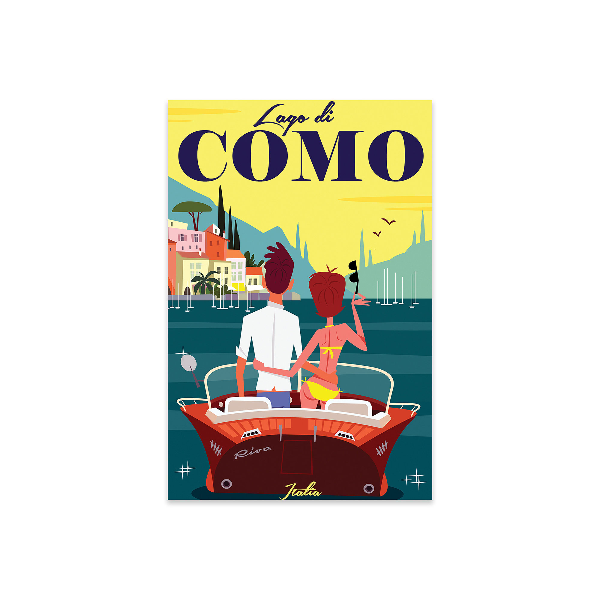 Trinx Lago Di Como Print On Acrylic Glass - Wayfair Canada