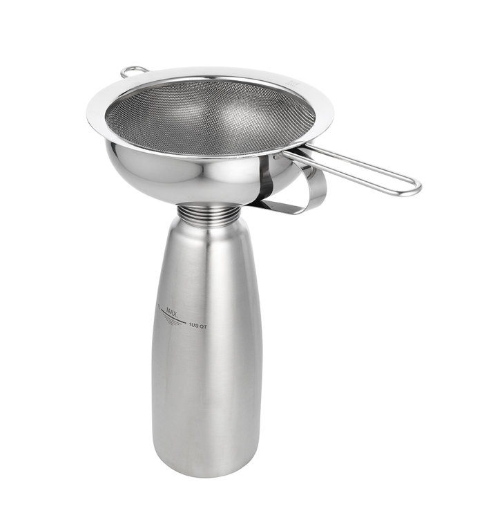 Isi North America Combination Stainless Steel Funnel With Sieve Insert ...