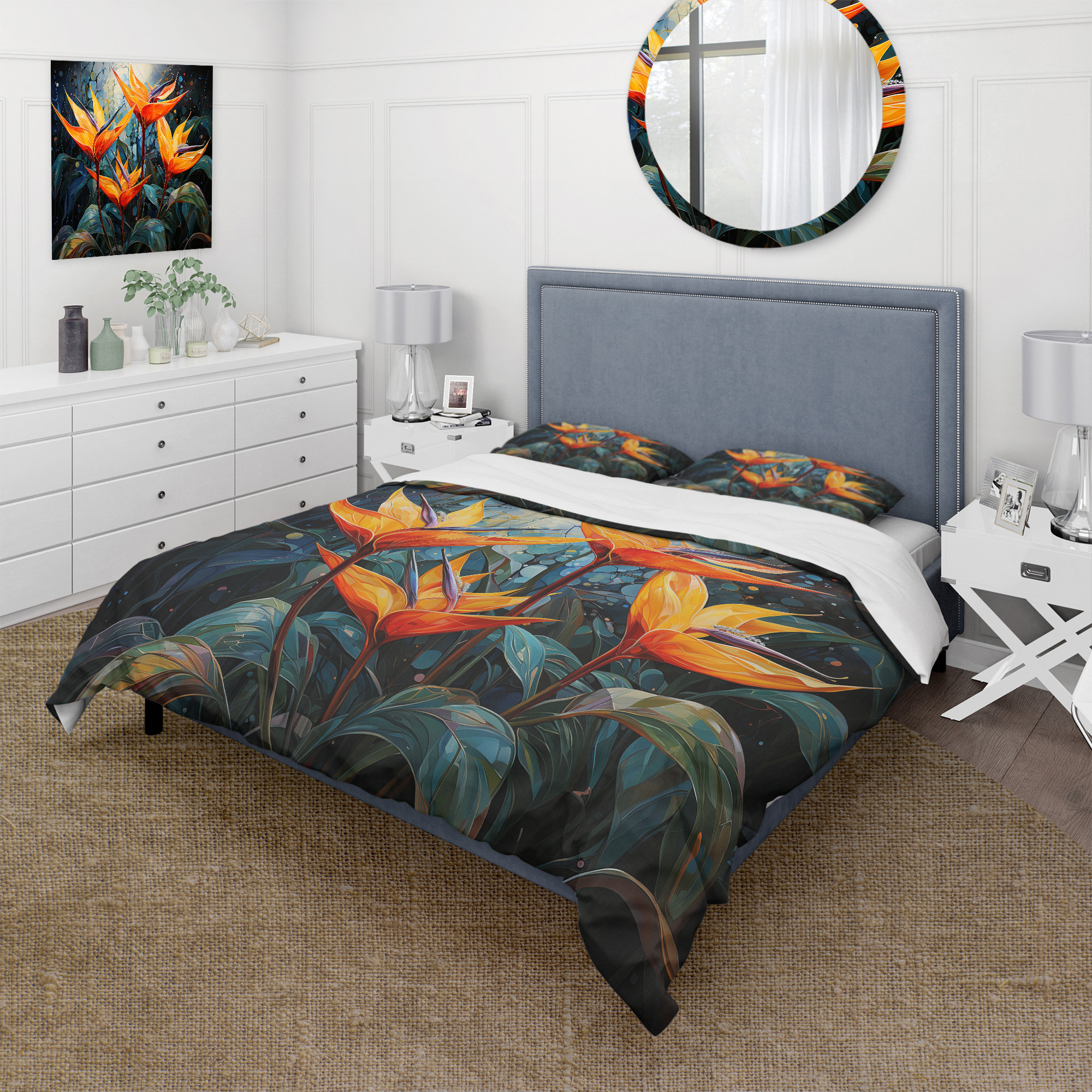 Design Art Birds Of Paradise Paradise IV BeddingMicrofiber / Polyester ...