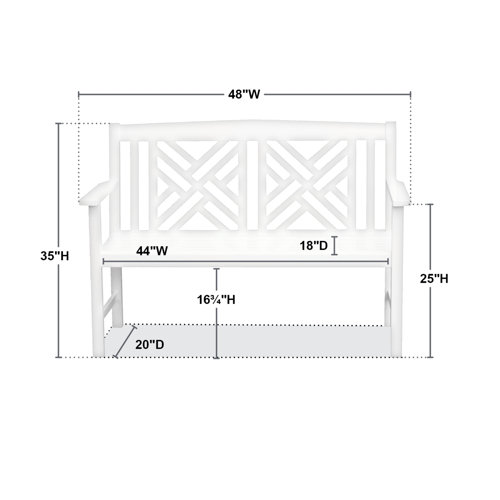 White Outdoor Benches You'll Love | Wayfair