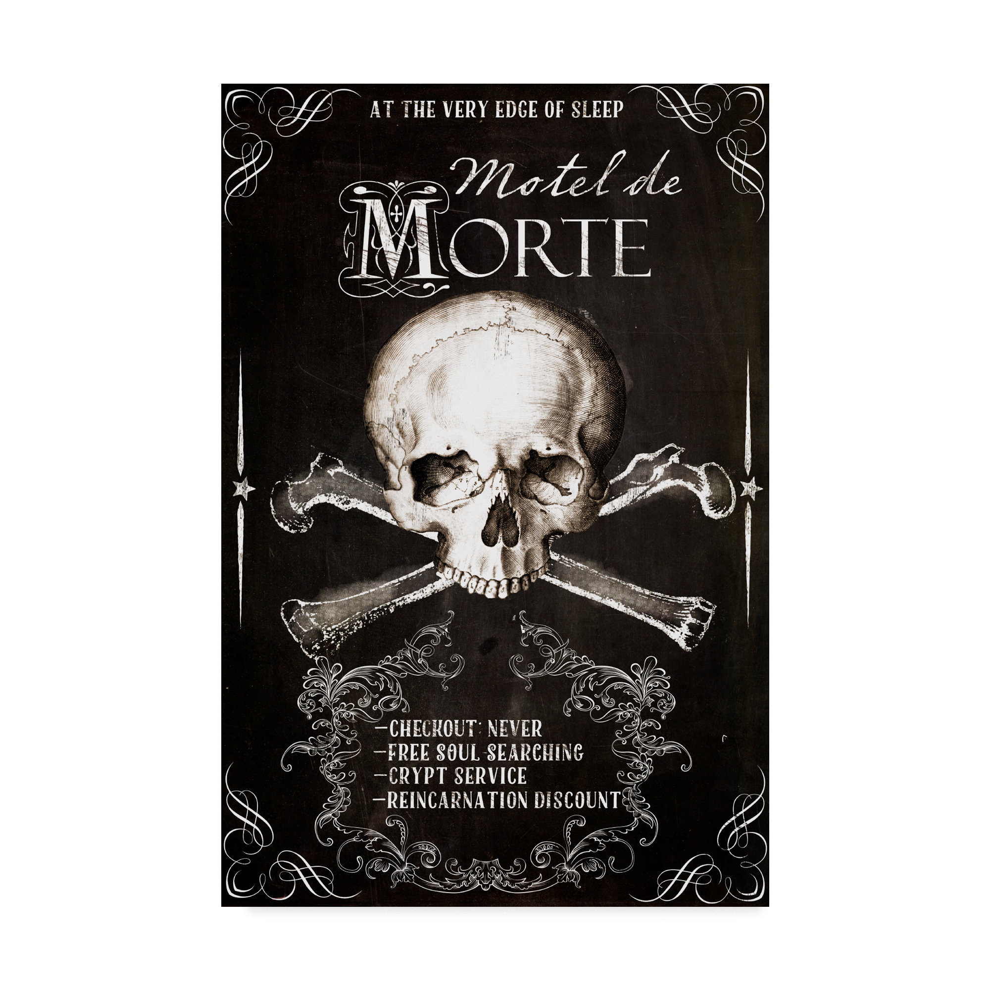 Trademark Fine Art 'Dark Signs 3' Acrylic Painting Print on Wrapped ...