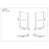 Belfry Bathroom 805 x 1400mm Bathroom L Shape Bath Shower Glass Screen ...